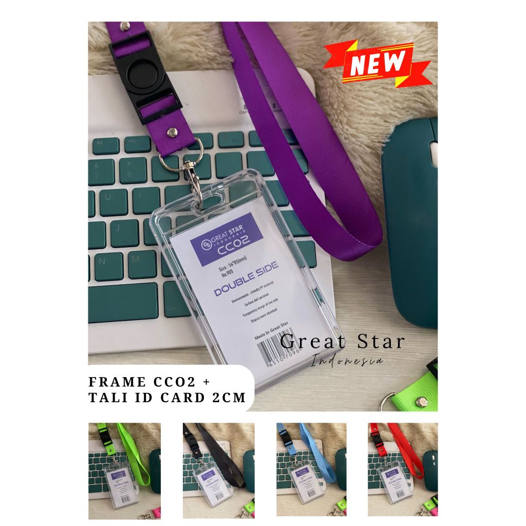 Cco2 ID FRAME + 2CM ID CARD STRAP (1SET) | Shopee Philippines