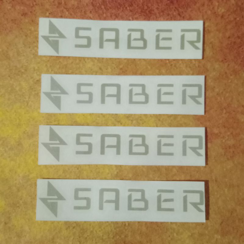 SABER LOGO Cutting Sticker | Shopee Philippines