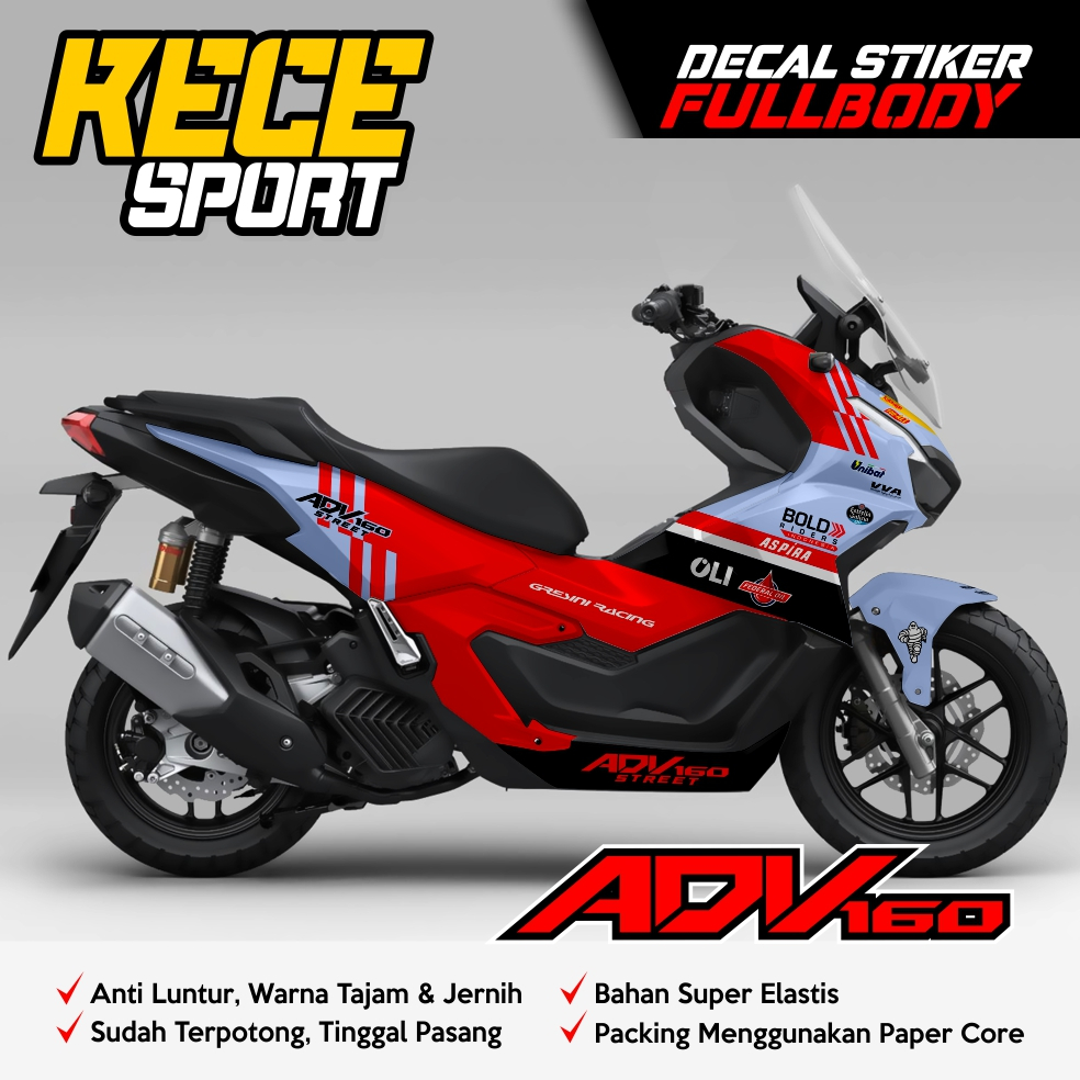 Adv 160 Decal Sticker Fullbody ADV 160 Sticker Gressini Motif | Shopee ...