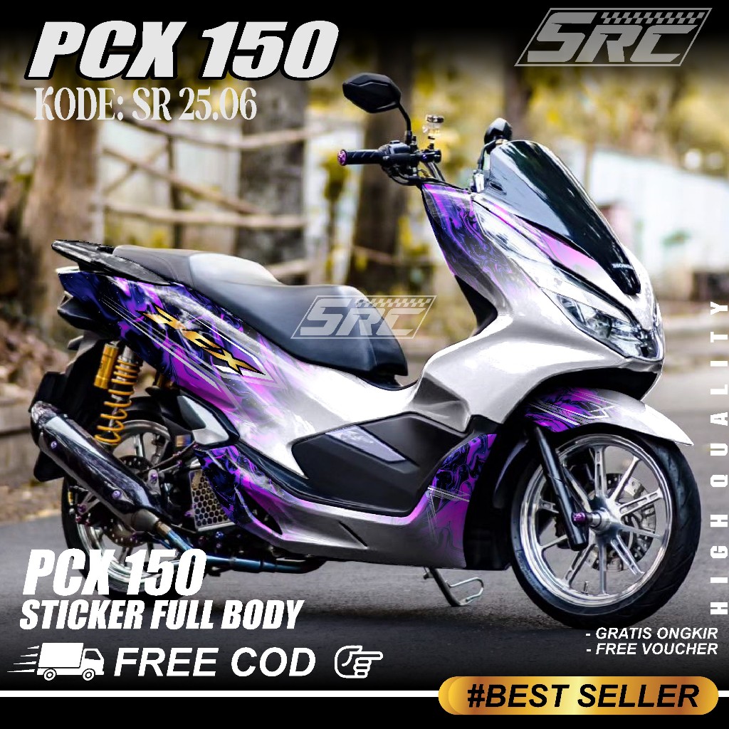 Full Body Decal Sticker Honda PCX 150 2017 2018 2019 2020 2021 Full ...