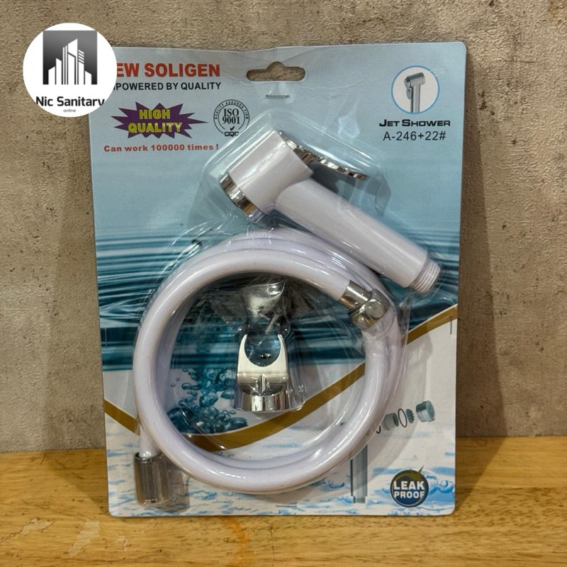 PUTIH A 246 soligen Jet shower WHITE cebok toilet WC / hand shower ...