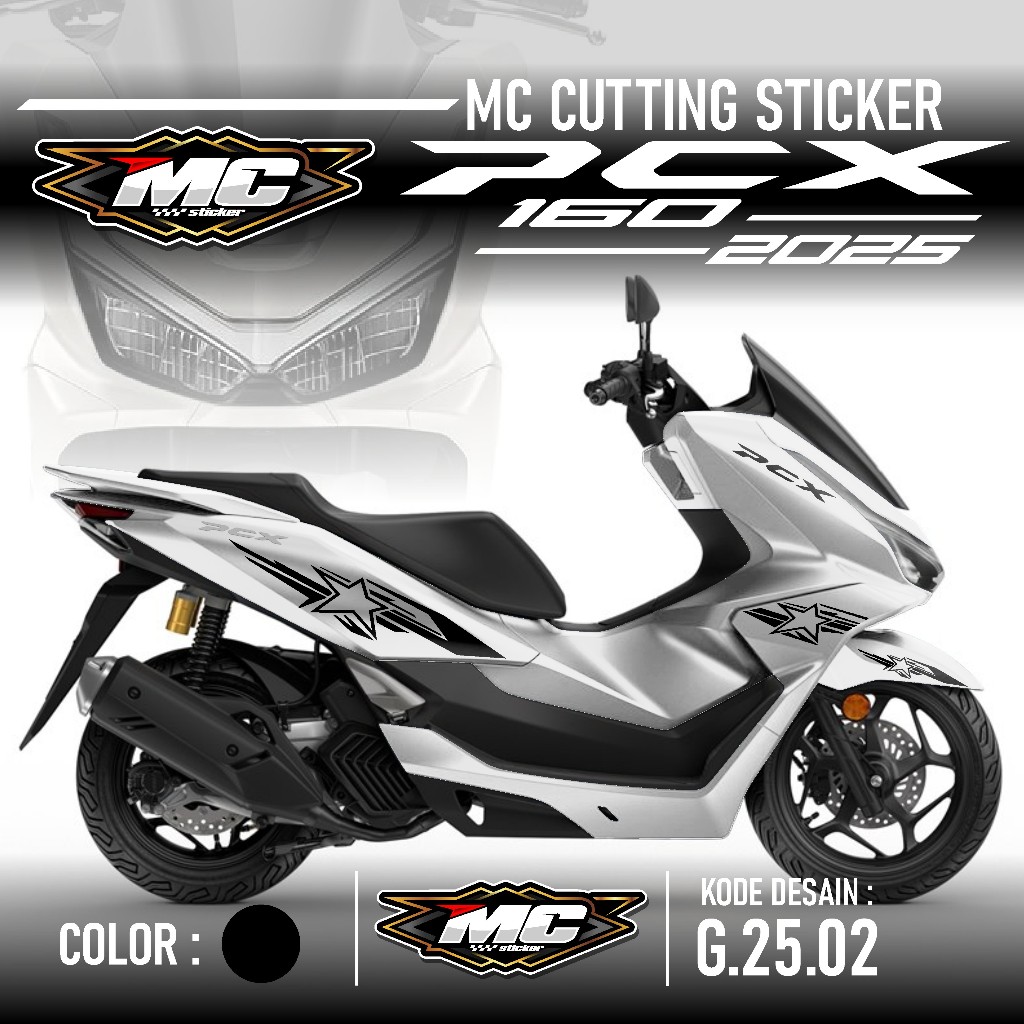 MERAH Cutting Sticker Striping PCX 160 NEW 2025 - Motorcycle ...
