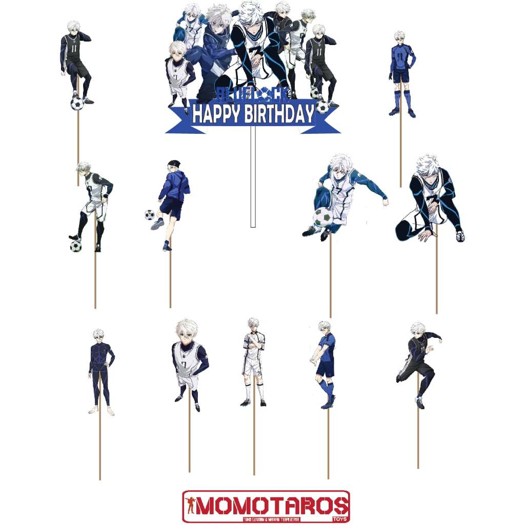 Seishiro Nagi solo Blue Lock cake Topper contains 12 pcs | Shopee ...