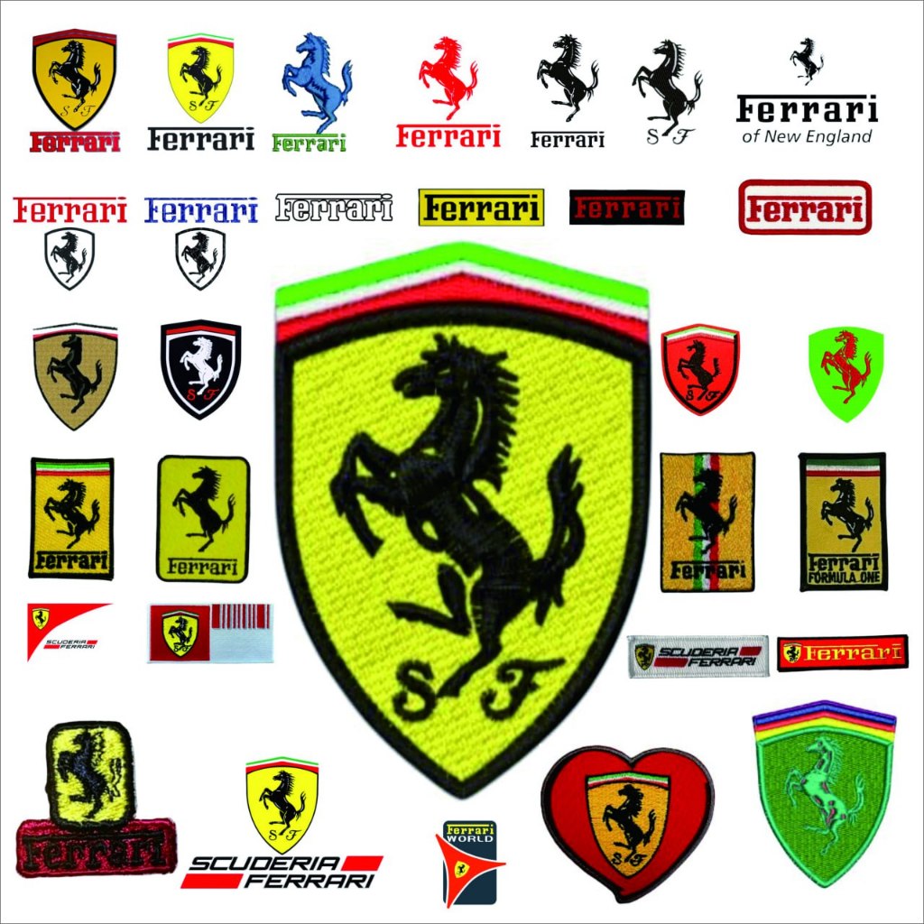 FERRARI Cars Embroidery Patch Embroidered Logo | Shopee Philippines