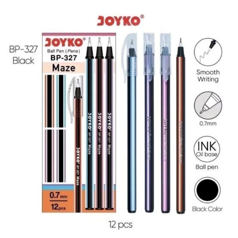 LILIN Pen Joyko BP-327 Maze Wax Pen (1 box contains 12 pieces) | Shopee ...