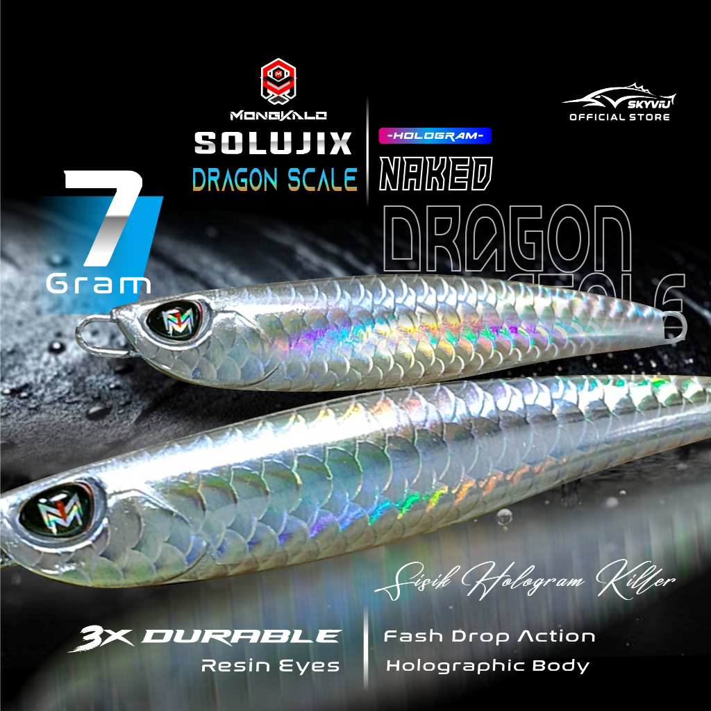 Micro Jig 7 Gram Mulkalo SOLUJIX SCALES & DOT Bait UL Ultralight Micro ...