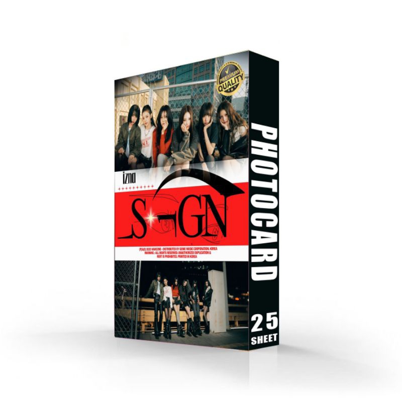 PHOTOCARD IZNA SIGN glossy 2 sides | Shopee Philippines