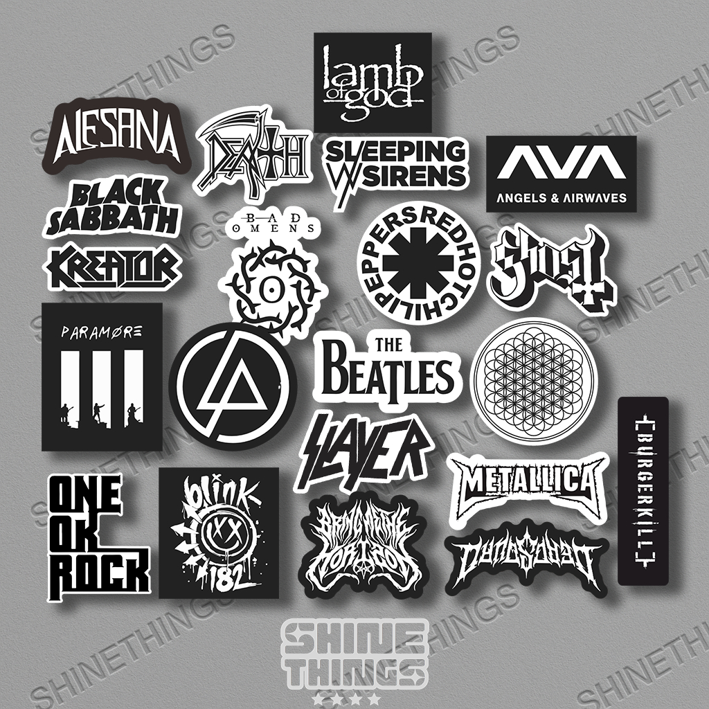 BMTH LP THE BEATLES band music sticker pack || METAL BAND MUSIC PACK ...