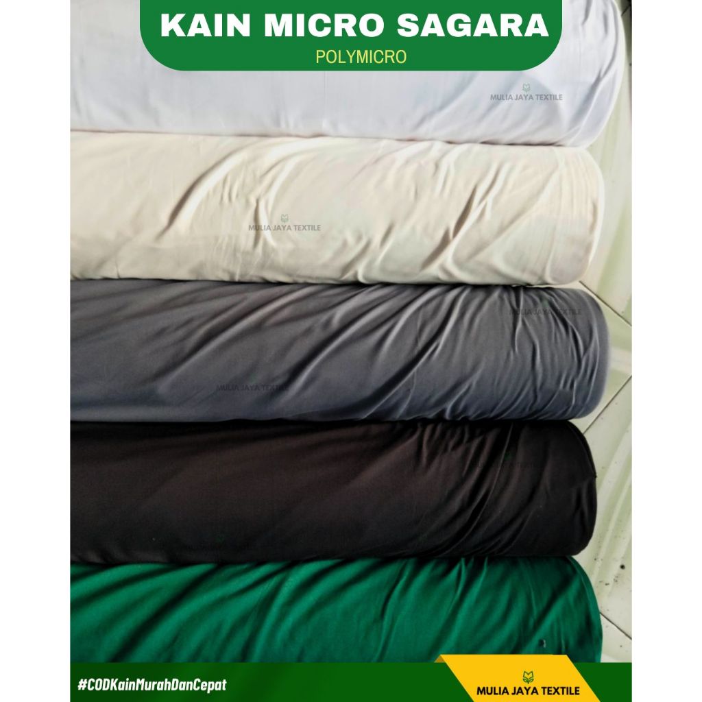 Plain Micro Sagara Polymicro Plain Fabric metered Premium Soft MSG ...