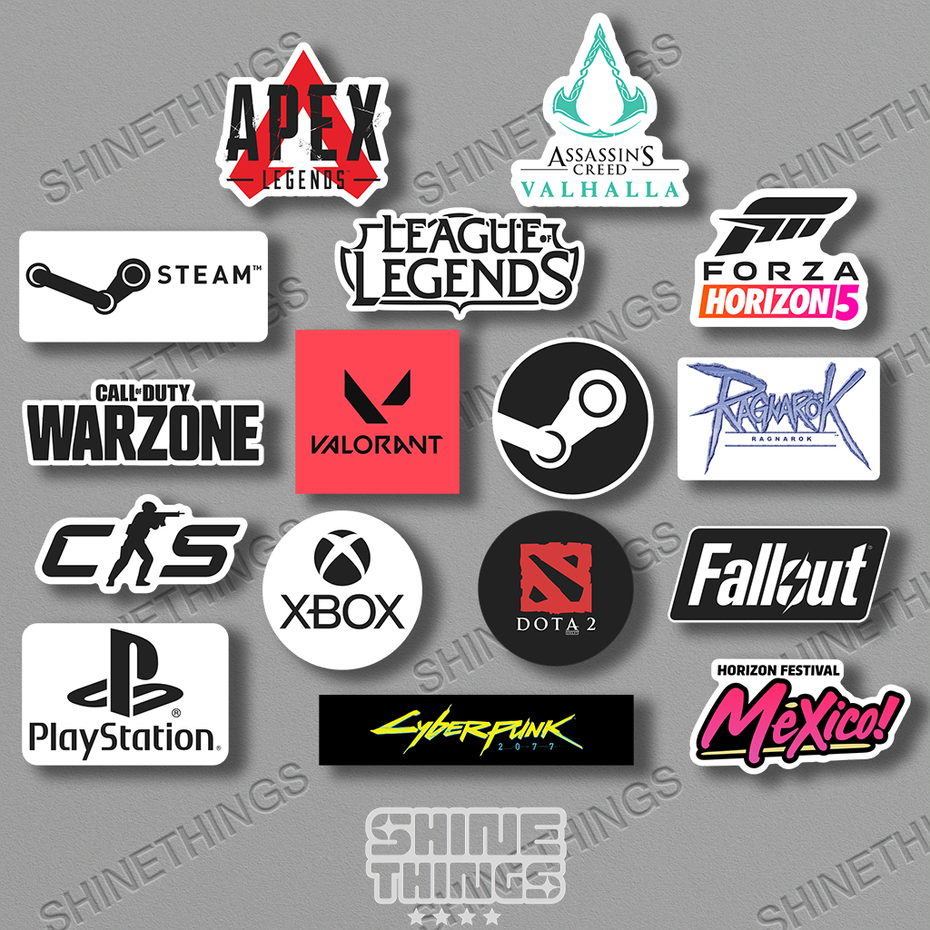 HP Vallorant apex dota CS 2 game Sticker || Aesthetic game sticker xbox ...
