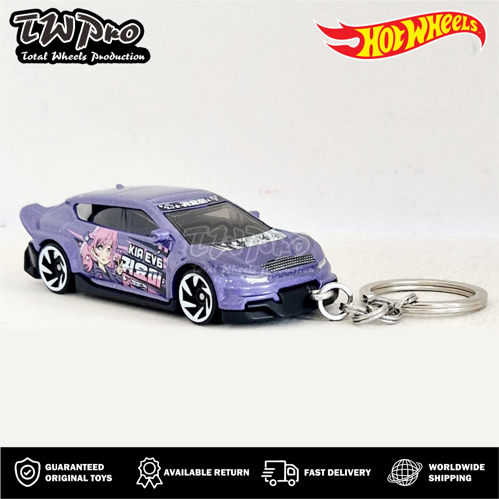 GANTUNGAN HOT WHEELS KEYCHAIN 2025 CUSTOM KIA EV6 - KEYRING - KEYCHAIN ...