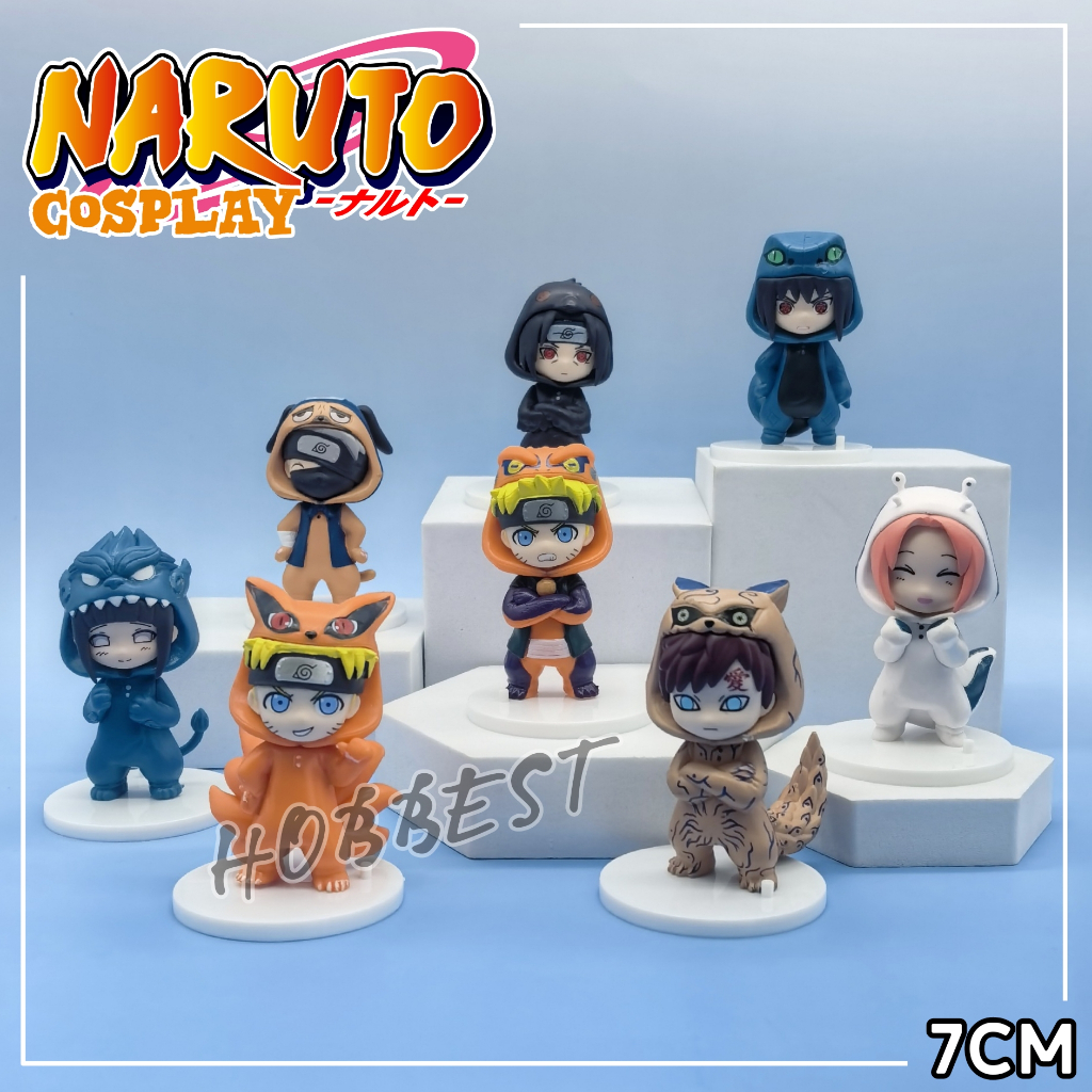 Naruto COSPLAY Action Figure set - Miniature Display Toy Cake Topper ...