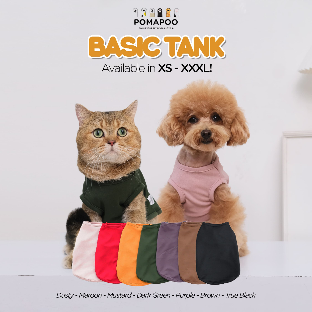 POMAPOO - Basic Tank Cat Clothes and Dog Clothes | Shopee Philippines