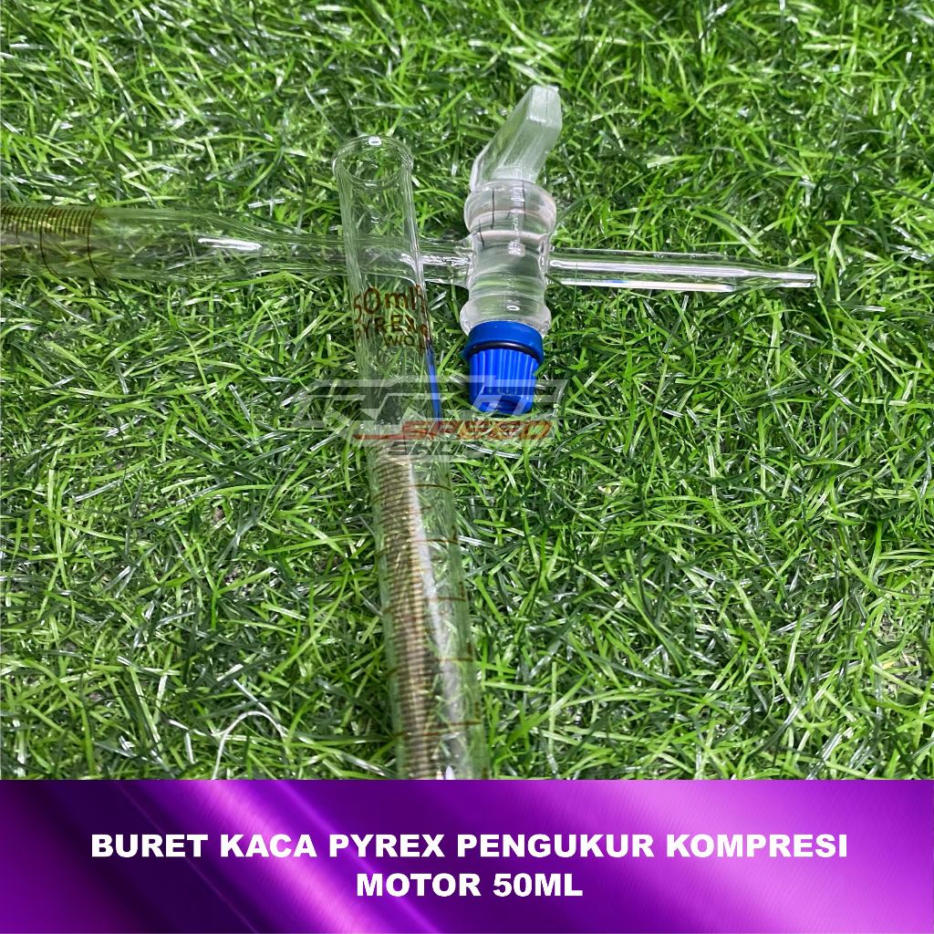 PYREX GLASS BURET MOTORCYCLE COMPRESSION MEASURING 50ML | Shopee ...