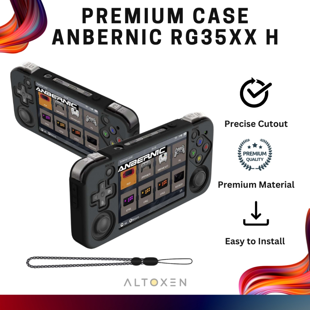 Anbernic Case RG35XX H Handheld Retro Video Game Silicone Soft Casing ...