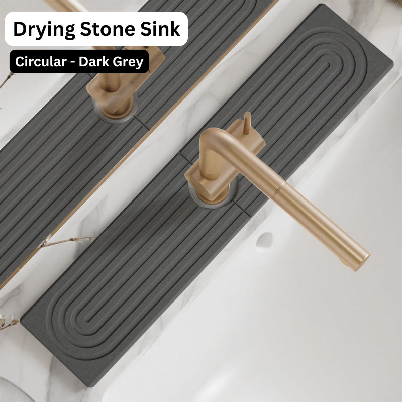 Drying Stone Sink / Diatomite Stone Kitchen Sink Faucet Protector ...