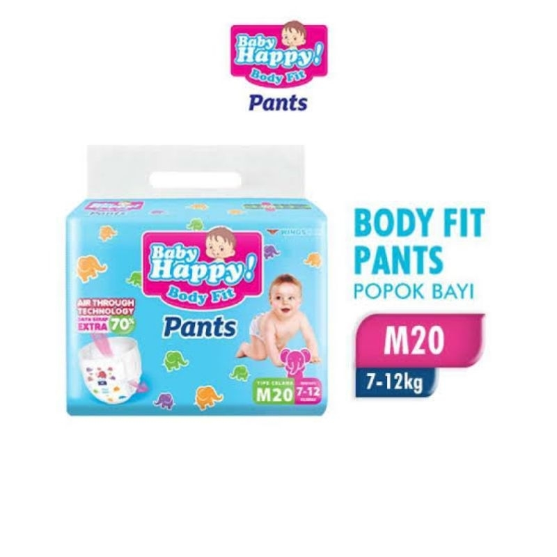 Baby Happy M and L Diaper Pempers contains 20 pcs | Shopee Philippines