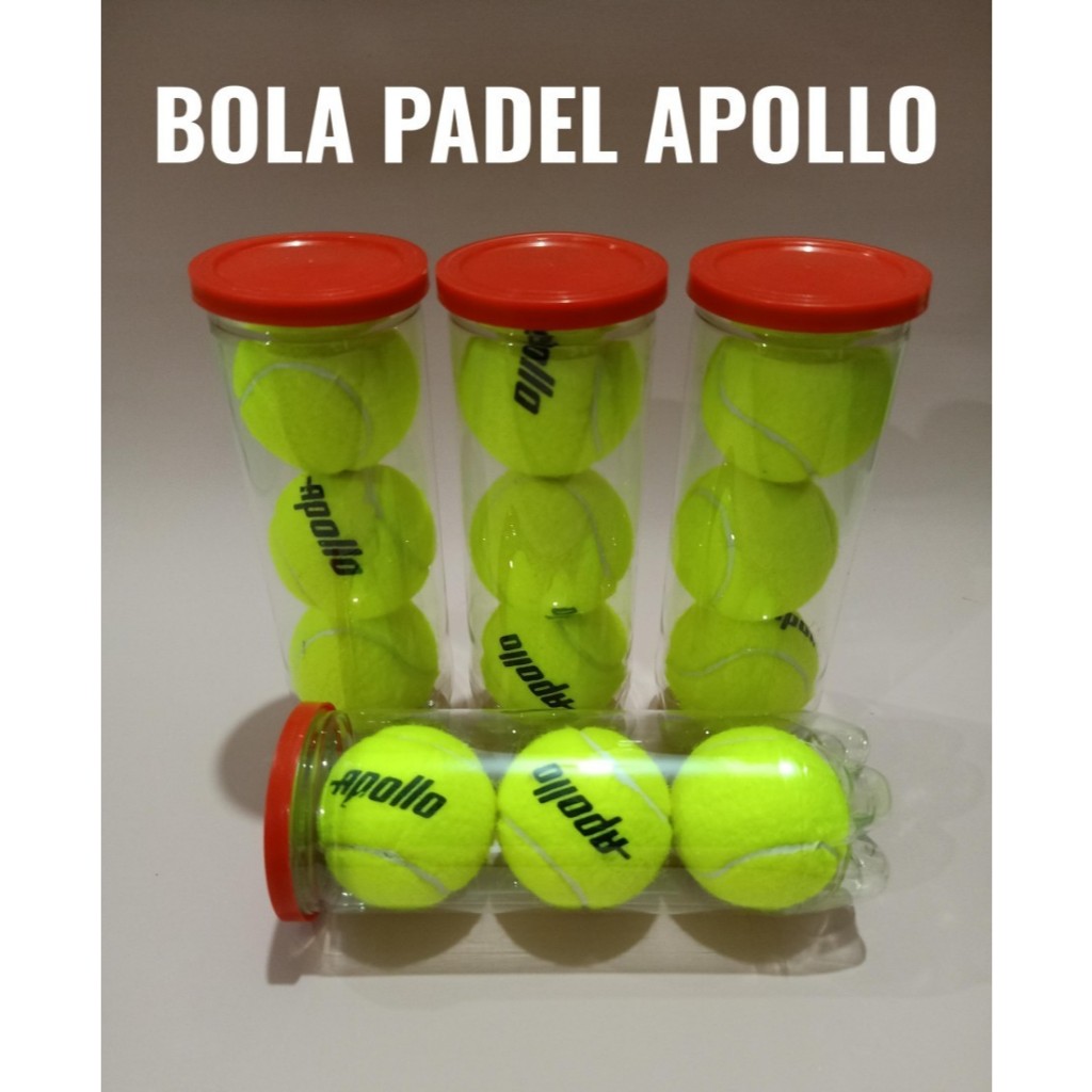 APOLLO PADEL Tennis BALL - PADDLE BALL PADDLE CONTAINS 3 BALLS PADDLE ...