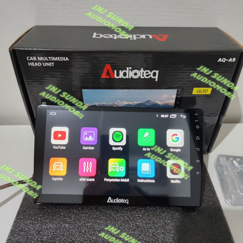 LAYAR Android head unit 10 inch audioteq ram 2 gb + rom 64 gb Qled ...