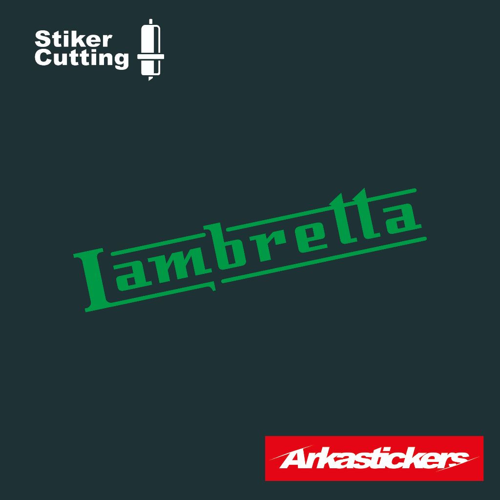 CAHAYA LAMBRETTA Cutting Sticker for Motorcycles, Cars, Helmets, etc ...