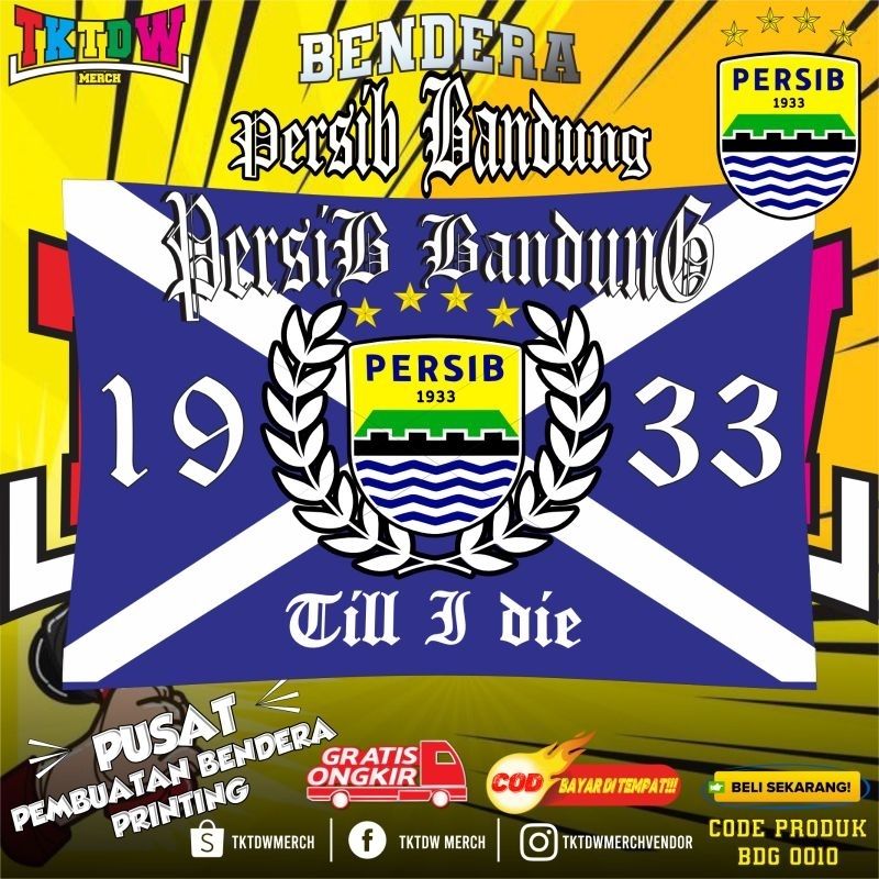 NEWEST PERSIB STAR 4 FLAG (BDG 010) | Shopee Philippines
