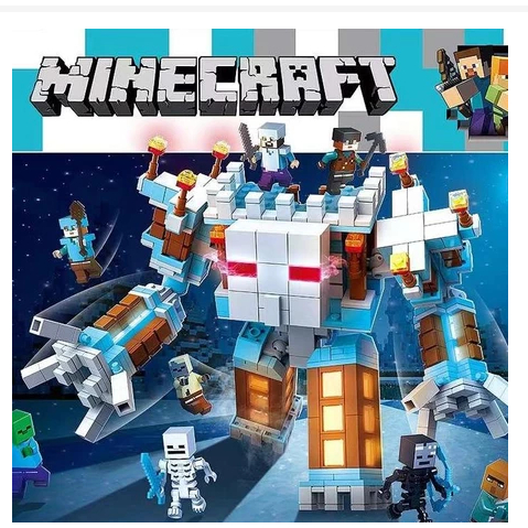 BRICKS BLOCK MINECRAFT + LED LIGHTS RENZAIMA CHILDREN TOYS READYY ...