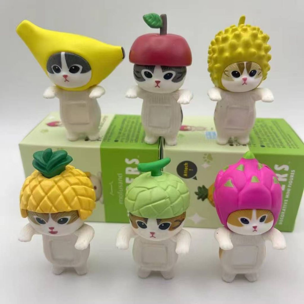 Mofusand Hipper Fruit Fruits Durian Apple Banana Mofusand Mini Figures ...