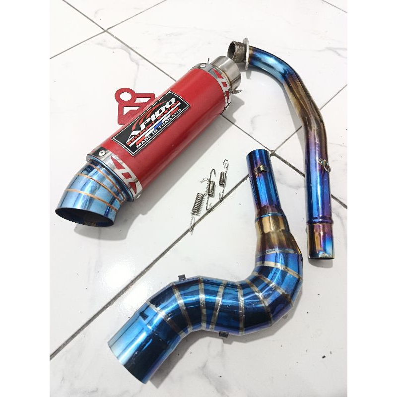 APIDO 1set Pipe 51mm canister contour open specs exhaust pipe for Wave ...