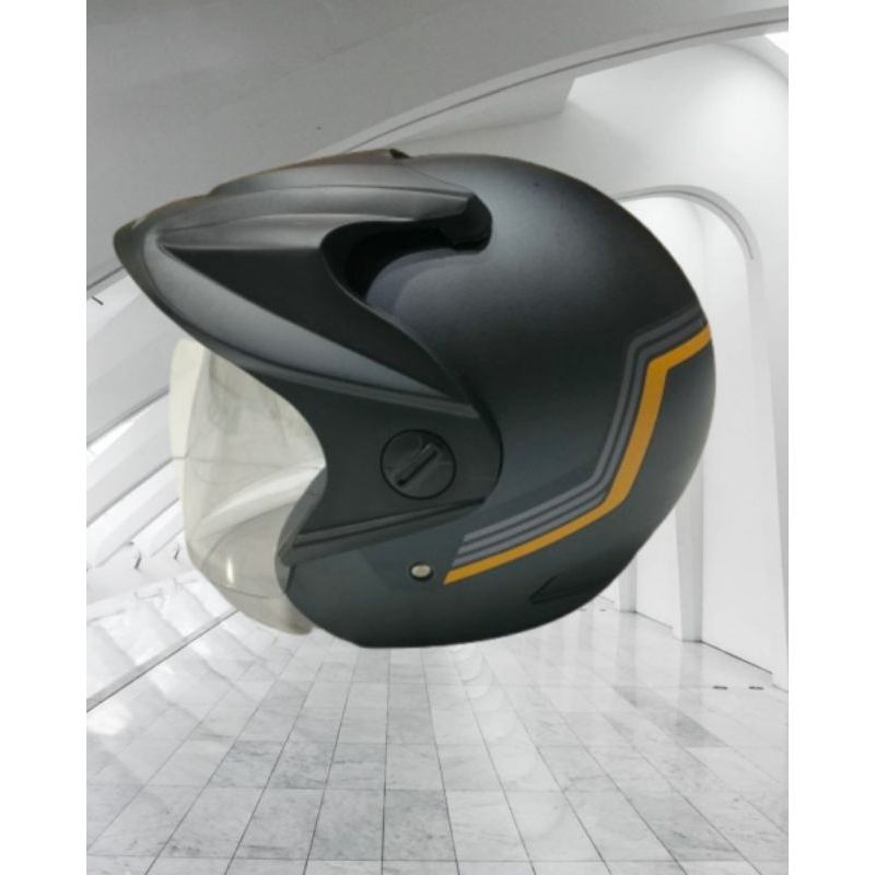 SNI Adult Half Face Helmet Honda Blv Matte Black | Shopee Philippines