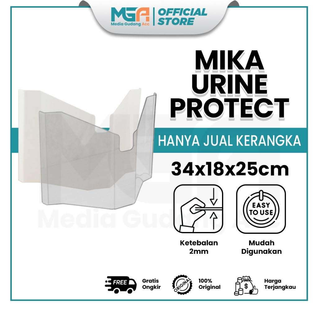 MIKA URINE PROTECTOR / ACRYLIC TOILET SEASON / URINE SEASON / URINOIR ...