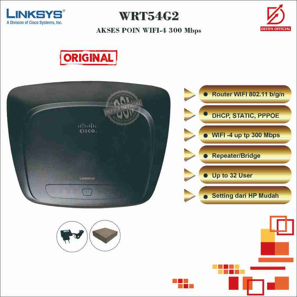 Router Modem Linksys Cisco WRT54G2 300 Mbps WiFi Wireless Access Point ...