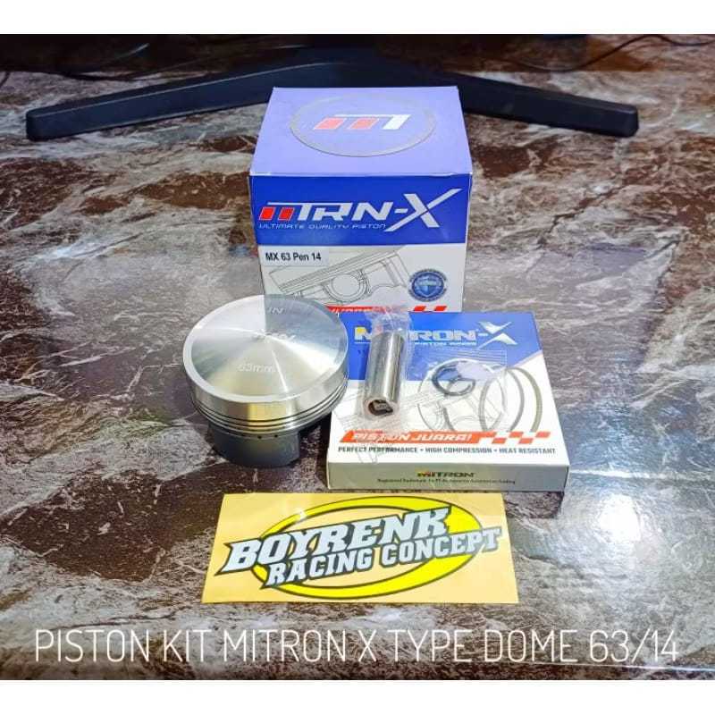 PISTON KIT MITRON X DIAMETER 57-59-60-63-64-68 PIN 14 - BOYRENK RACING ...
