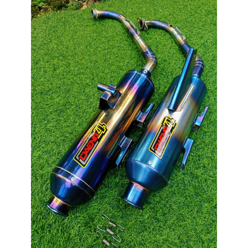 Exhaust Silent Killer Daeng sai4 PREMIUM BLUE PURPLE power pipe beat ...