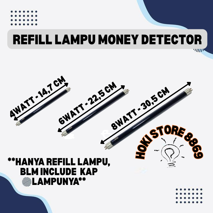 Refill TL T5 Ultraviolet Money Check Lamp / Money Detector Lamp ...