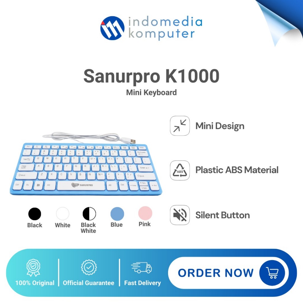 Sanurpro K1000 Mini Keyboard Sanurpro K-1000 5 Colors Sanurpro K1000 ...