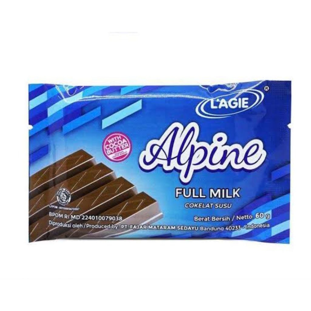 Lagie Chocolate Milk Alpine Full Milk 60gr | Shopee Philippines