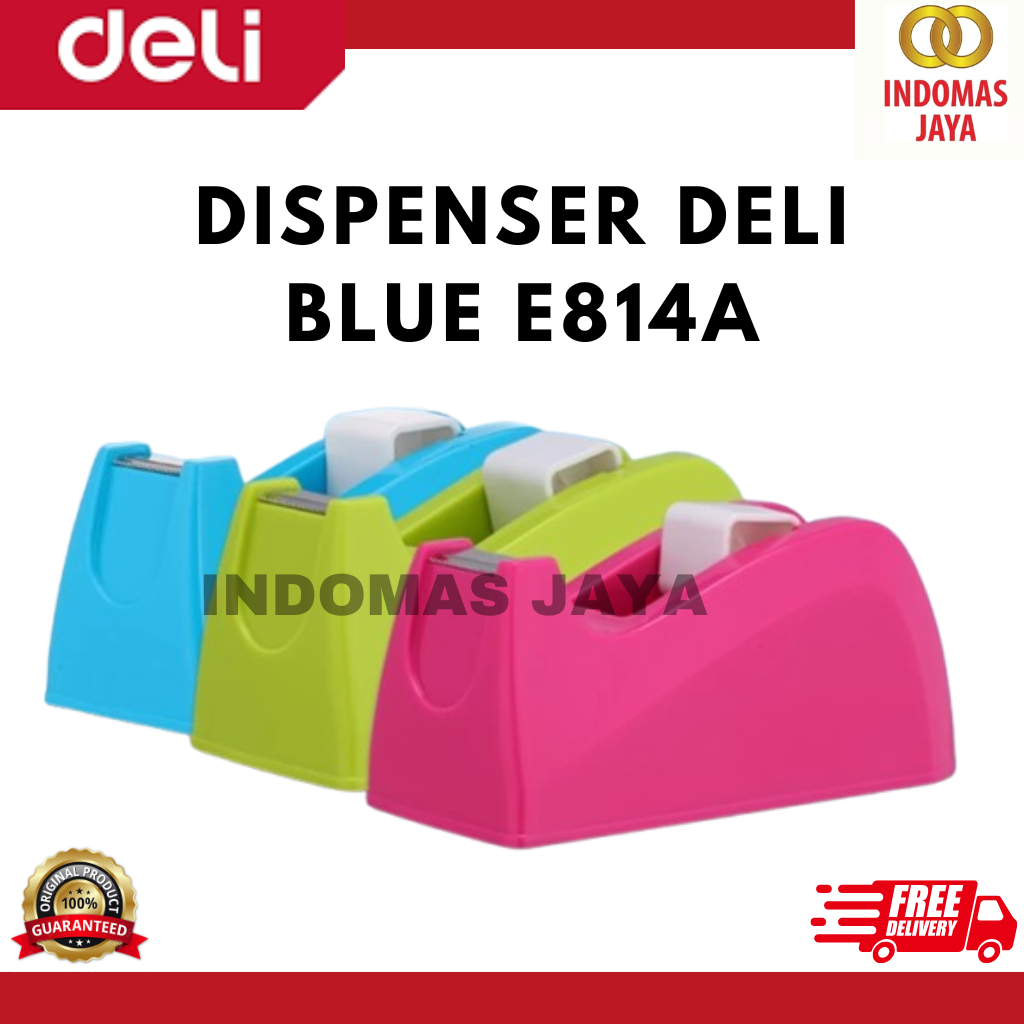 Deli Tape Dispenser easy to cut non-slip easy for one hand use E814A ...