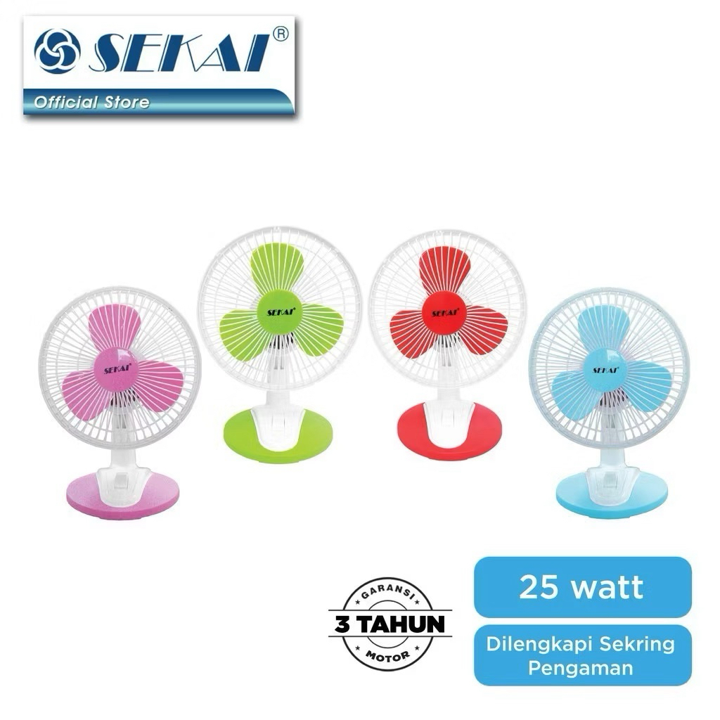 DESK FAN SEKAI TABLE SITTING FAN 6" 6in 6inch DFN-607 DESK FAN / DESK ...