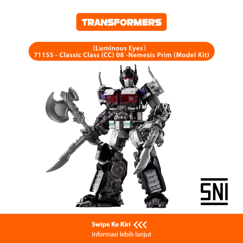 BLOKEES Model Kit Transformers Nemesis Prime (Luminous Eyes) Gacha ...