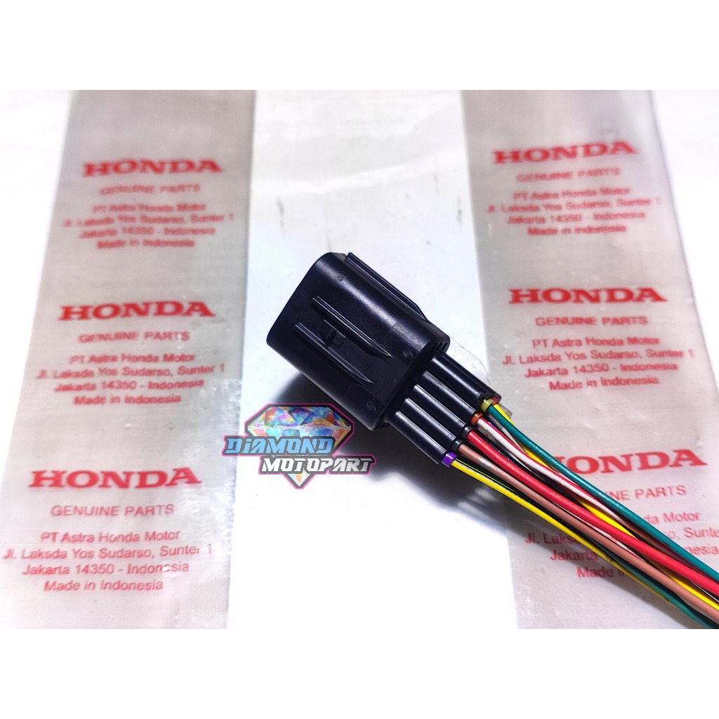 Original honda PCX 150 160 male headlamp pin 10 socket cable | Shopee ...