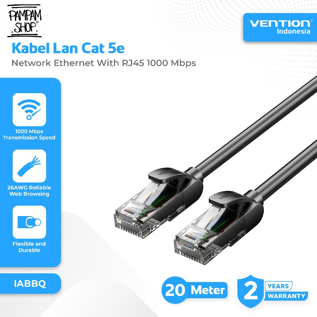 VENTION IABBQ LAN Cable Cat5e UTP Network Ethernet With RJ45 1000 Mbps ...