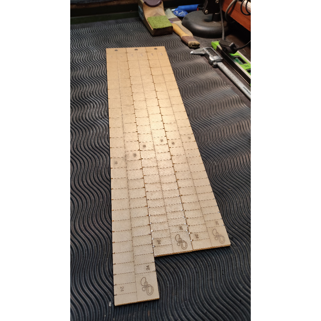 Fret Scale Ruler Acrylic 5mm Fretboard Scale Measuring Ruler in Guitar ...