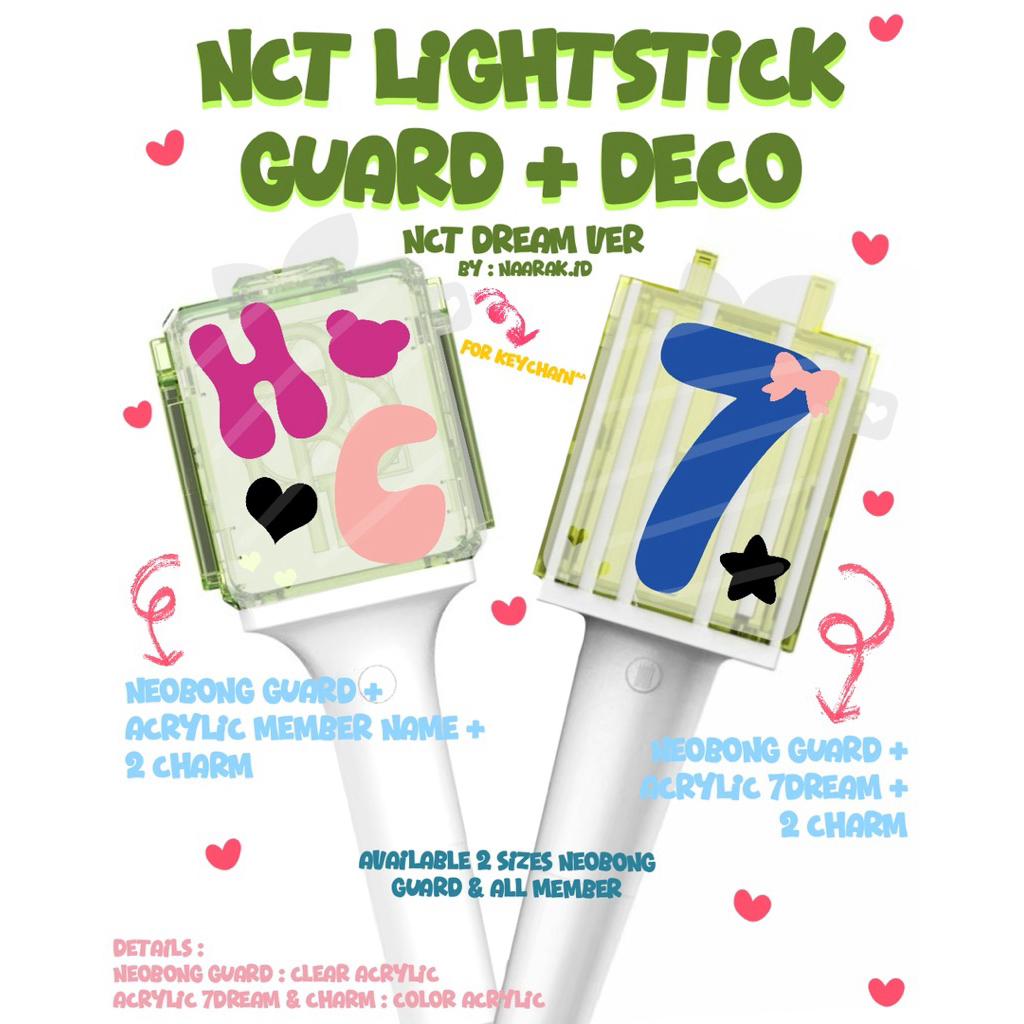 NCT DECO ACRYLIC LIGHTSTICK AND NEOBONG GUARD (NCT DREAM) | Shopee ...