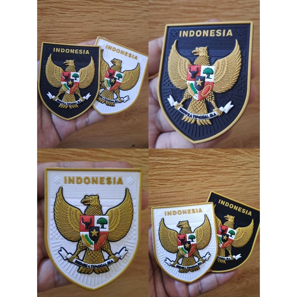 INDONESIAN NATIONAL TEAM GARUDA LOGO 3D PATCH RUBBER 3D INDONESIAN ...