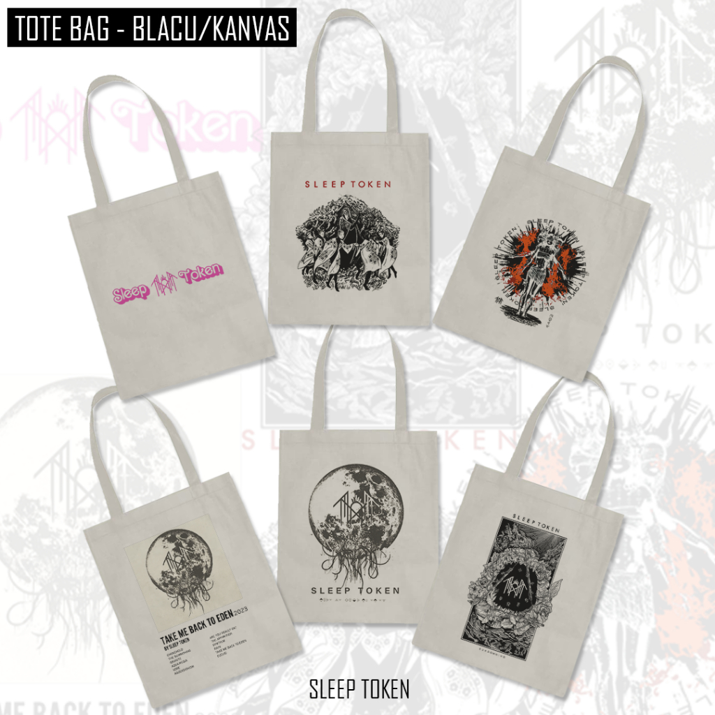 Canvas/Blacu Zipper Tote Bag - Sleep Token [Even in Arcadia] | Shopee ...
