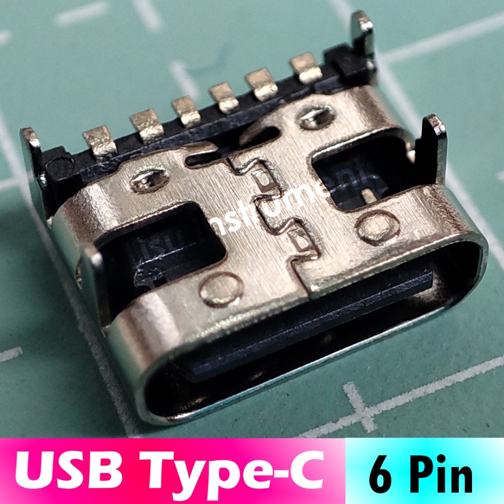 Female 6P Type-C SMD USB Connector Socket USB-C TYPE-C30510-511-L6806 ...