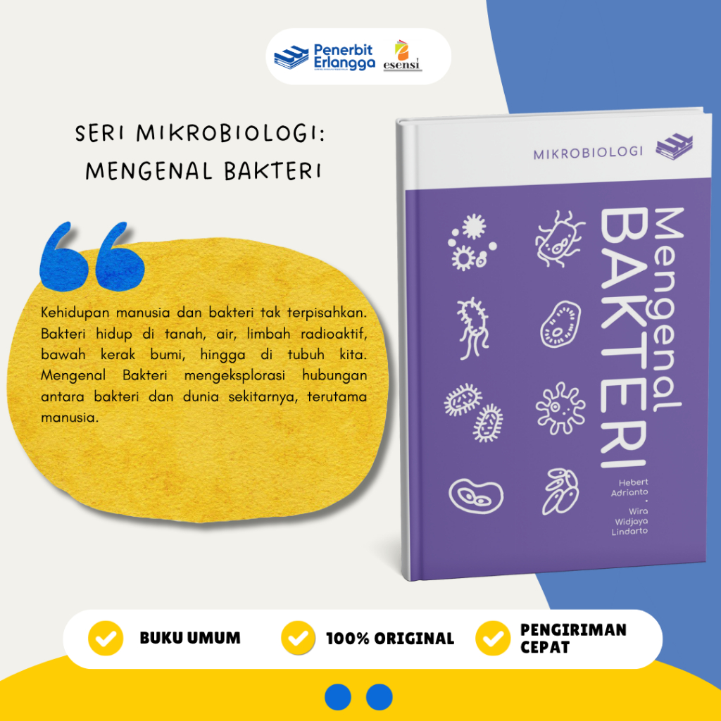 [Erlangga Official] General Reference Book Microbiology Series: Getting to Know Bacteria ...