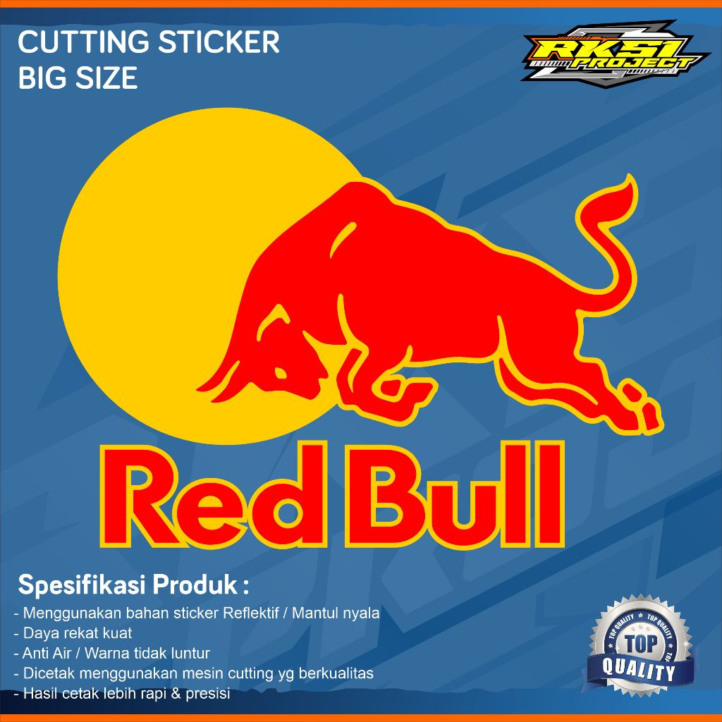 RED BULL Big Size Cutting Sticker | Shopee Philippines