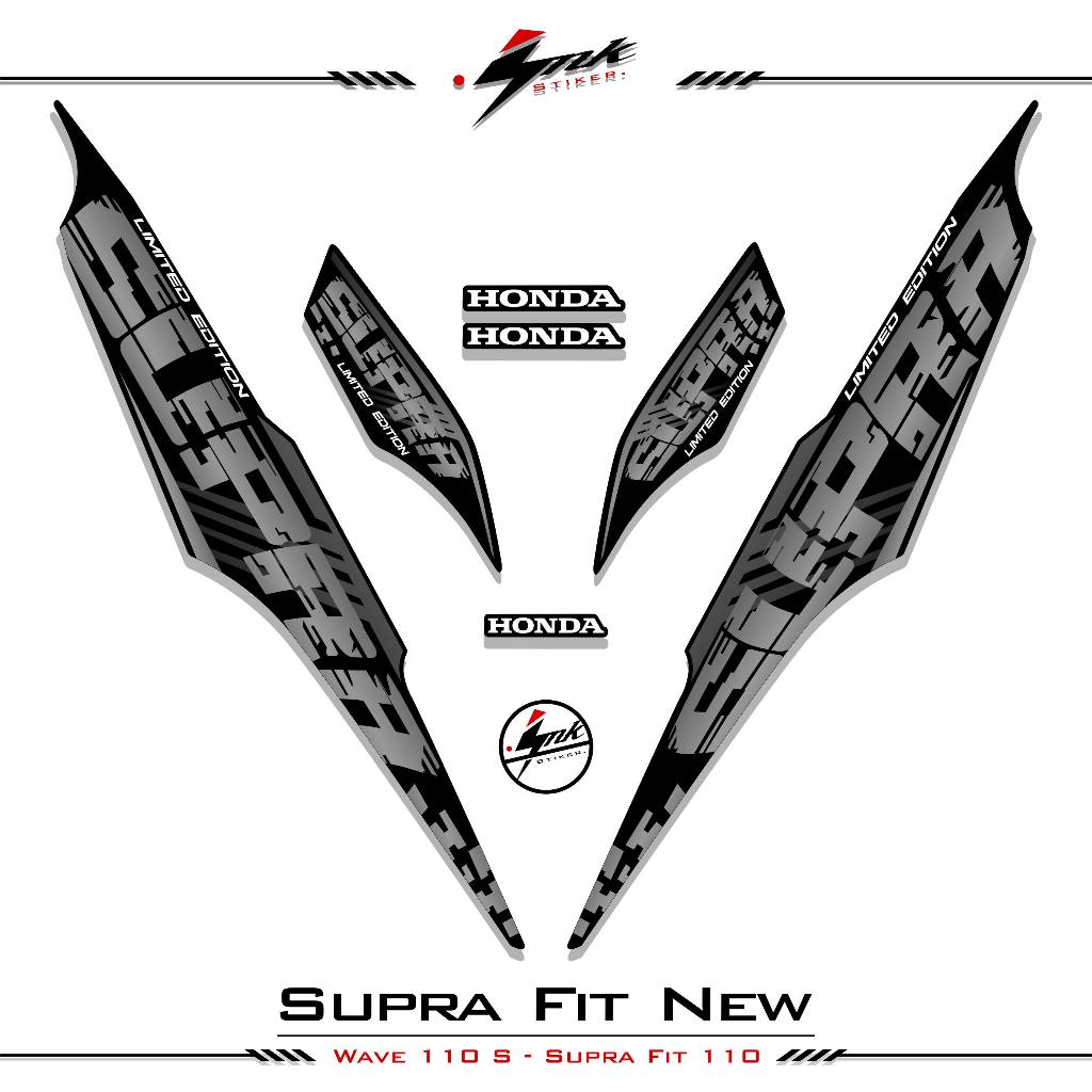 Striping Supra Fit New Wave 100 S Sticker Sticker Wave 100 Supra Fit S ...