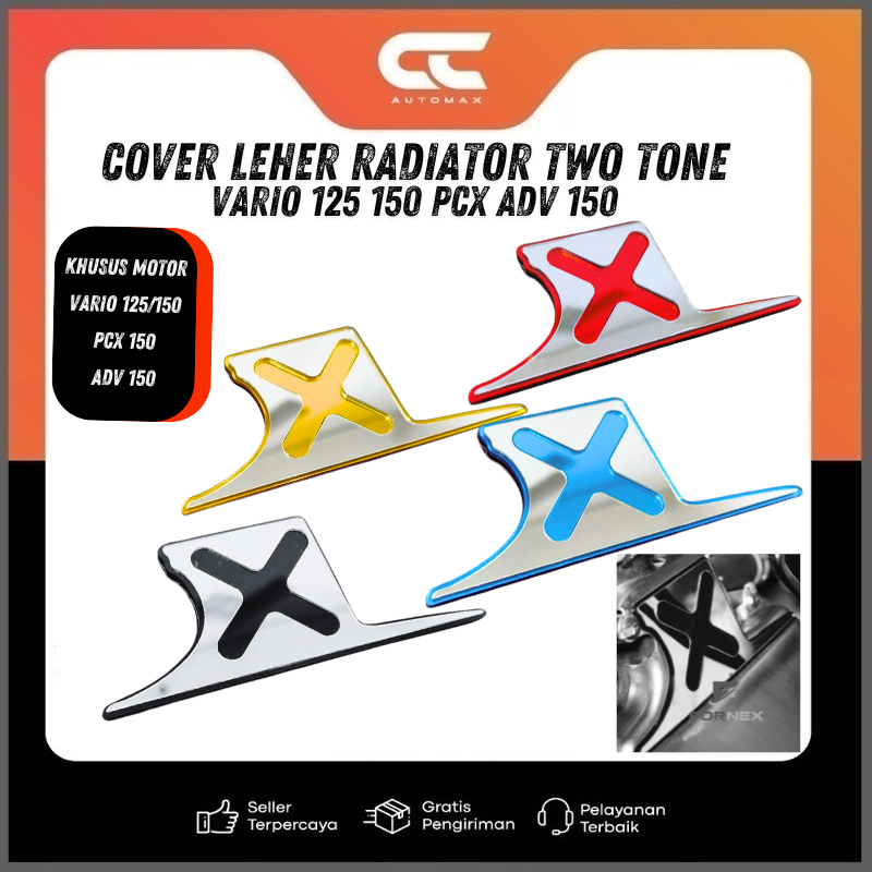 RADIATOR GARNISH NECK COVER VARIO 125 150 PCX ADV 150 TWO TONE | Shopee ...